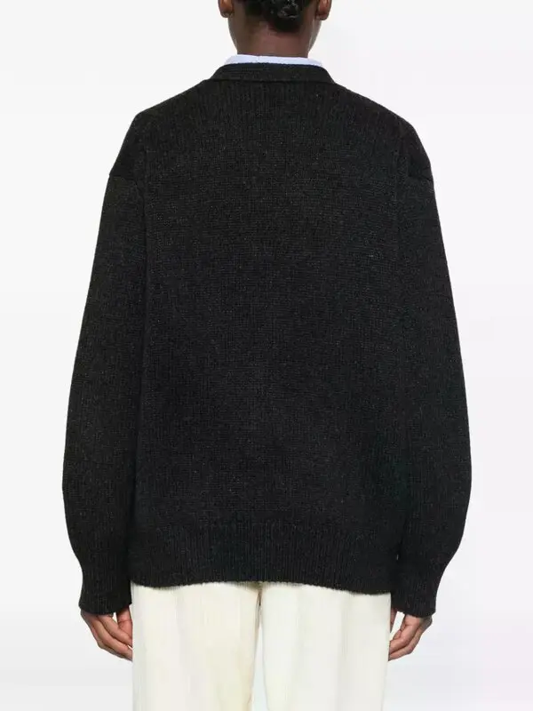 THE ROW Pranavi Ribbed-knit V-neck Cardigan