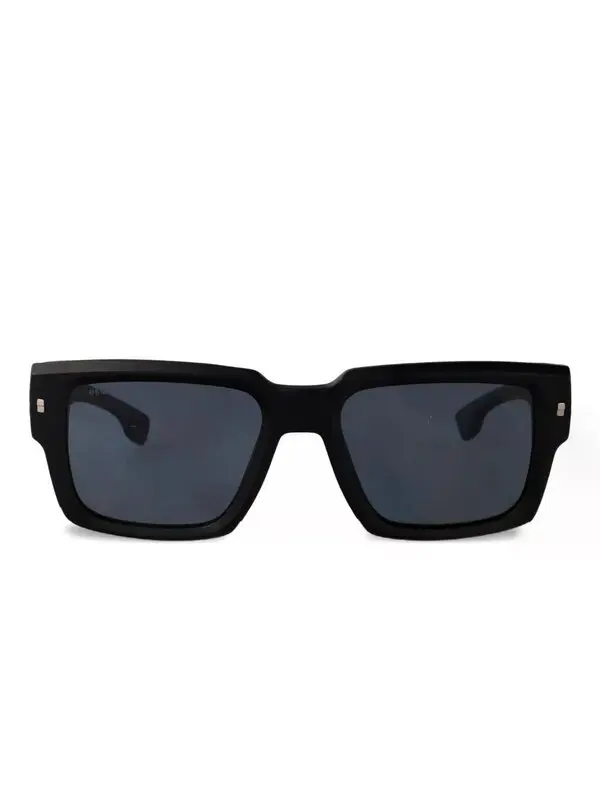 Dsquared2 Logo Plaque Square-frame Sunglasses - Black