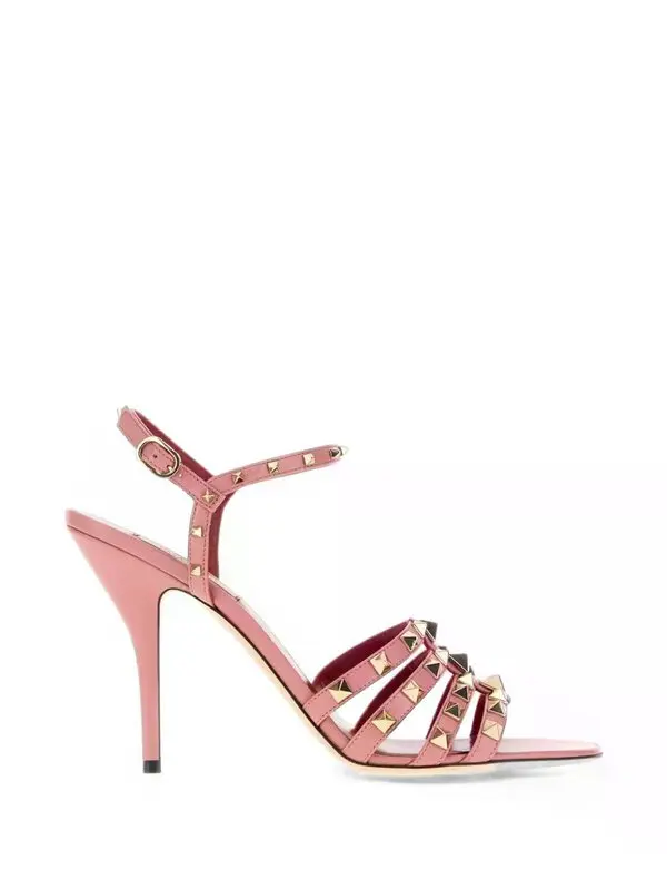 Valentino Garavani Rockstud Leather Sandals - Pink