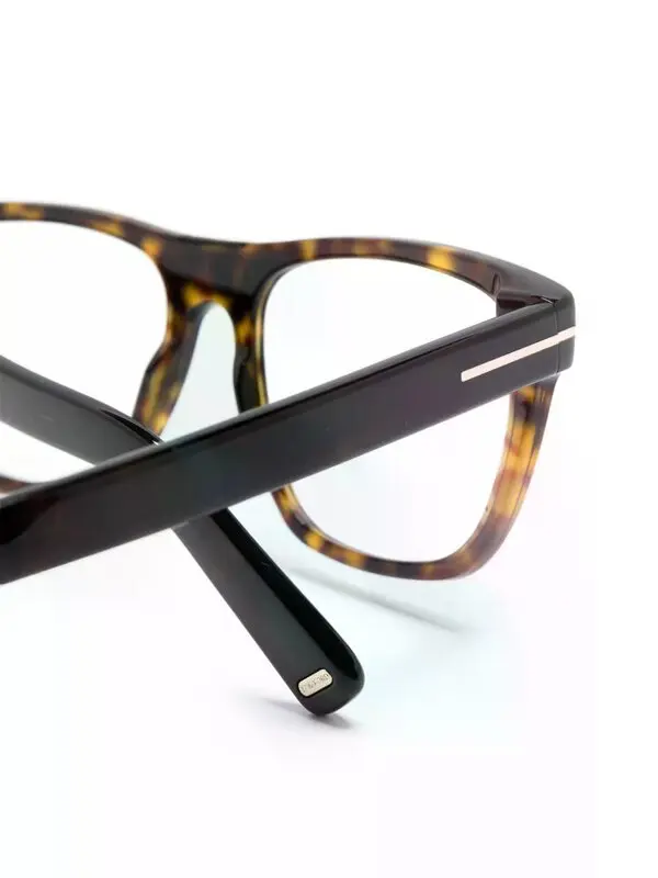 TOM FORD Square-frame Tortoiseshell-effect Glasses