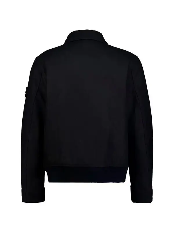 Stone Island Button-up Logo-patch Wool Jacket
