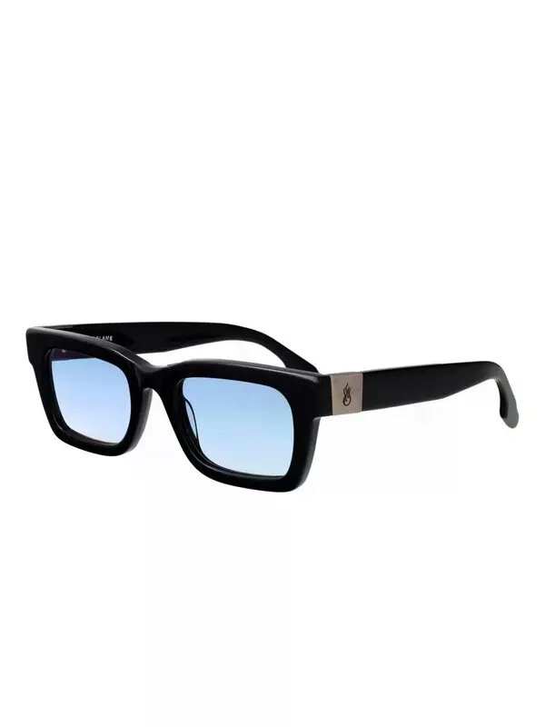 VISION OF SUPER The Rider Rectangle Sunglasses - Black
