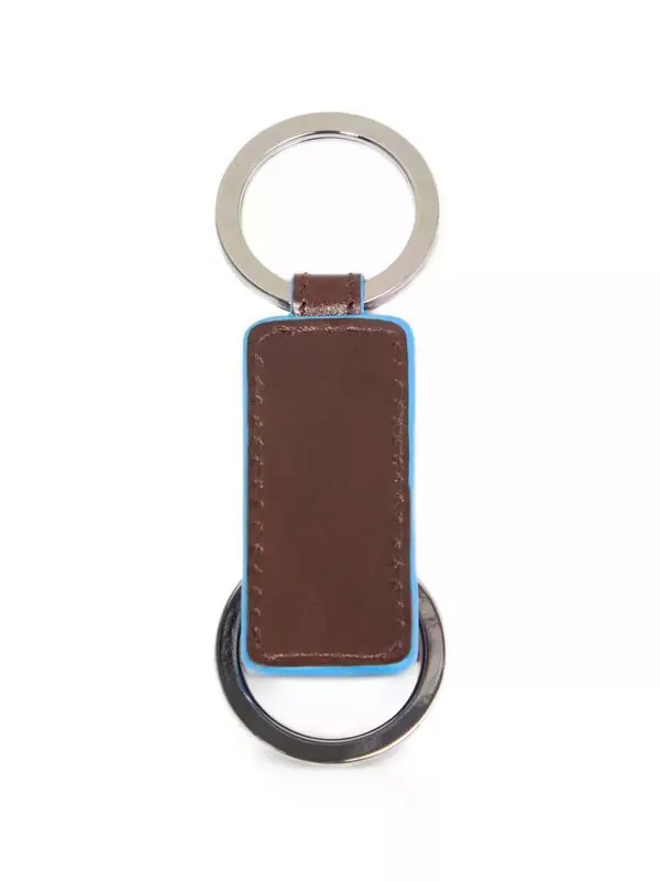 PIQUADRO Leather Two-ring Keychain