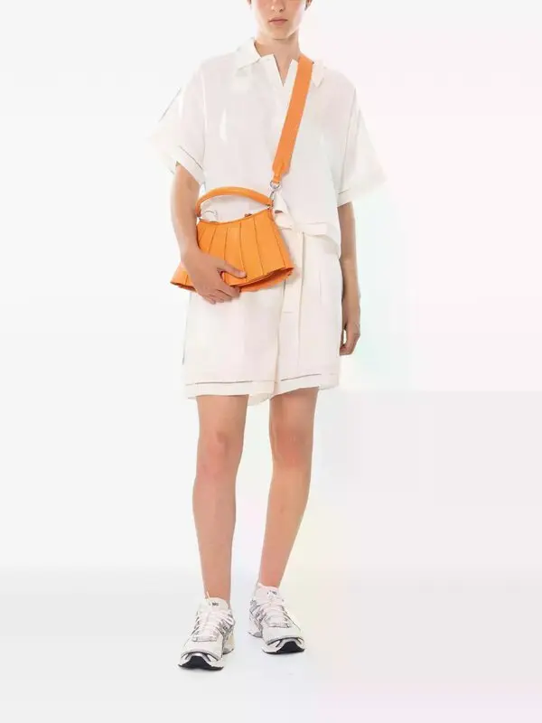 Lacoste Cropped Ladder-stitch Shirt