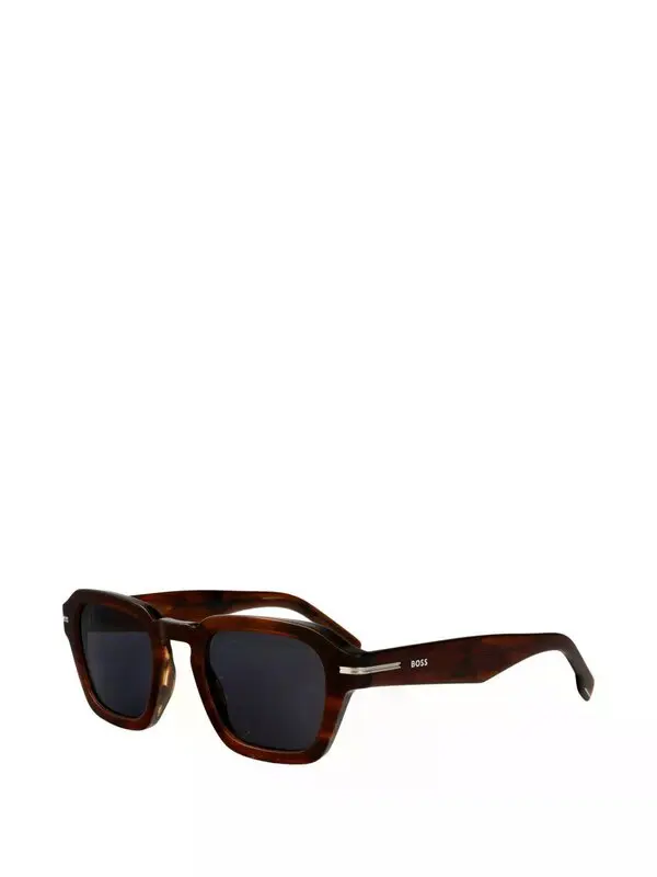BOSS Logo Square Frame Sunglasses