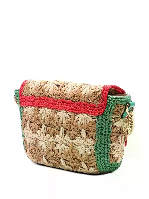 Gucci 2016-2026 Small Gg Marmont Raffia Crossbody Bag