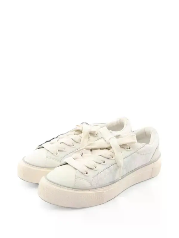 Dior B23 Oblique Canvas Panel Low Top Sneakers