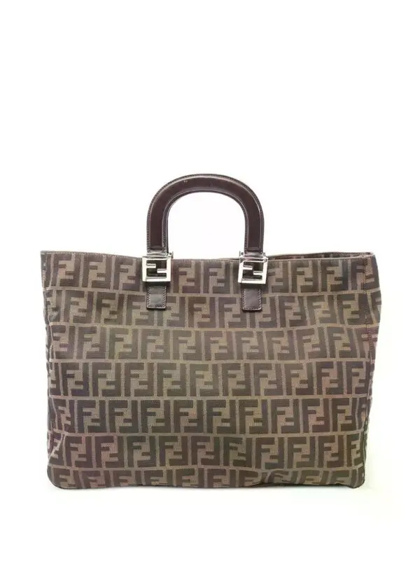 Fendi 2000s Zucca Tote Bag - Brown