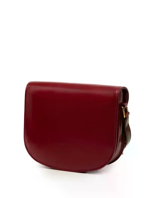 Celine Triomphe Besace Clea Crossbody Bag - Red