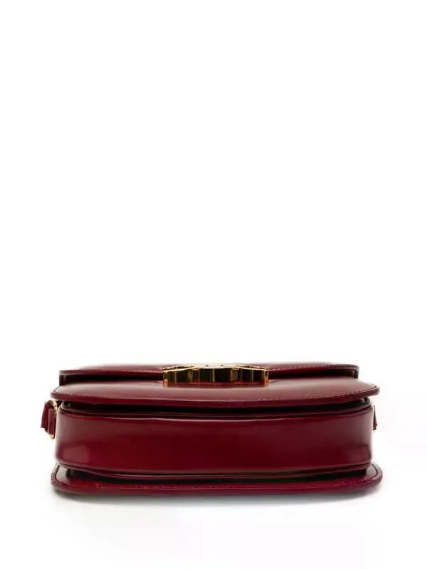 Celine Triomphe Besace Clea Crossbody Bag - Red