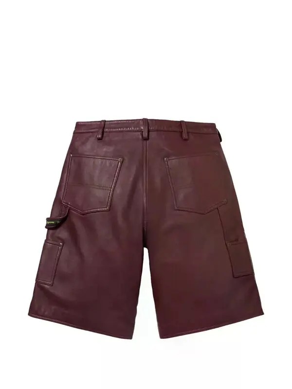 Supreme Double Knee Leather Painter Shorts