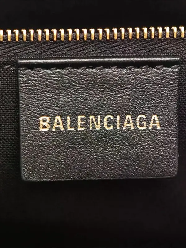 Balenciaga Monogram Shopper Satchel - Brown
