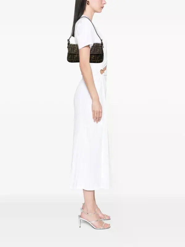 Fendi 1997-2000 Zucca Canvas Baguette Shoulder Bag