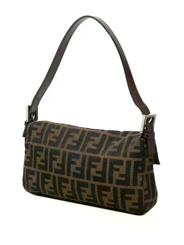 Fendi 1997-2000 Zucca Canvas Baguette Shoulder Bag
