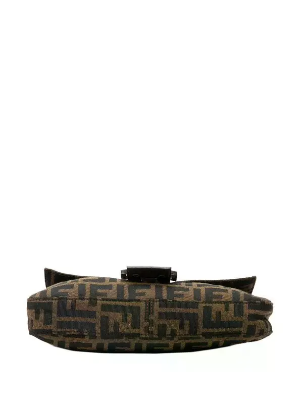 Fendi 1997-2000 Zucca Canvas Baguette Shoulder Bag