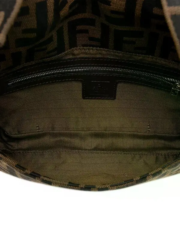 Fendi 1997-2000 Zucca Canvas Baguette Shoulder Bag