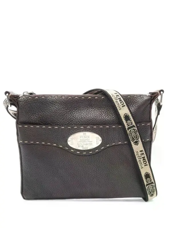 Fendi 2000s Selleria Cross Body Bag - Brown