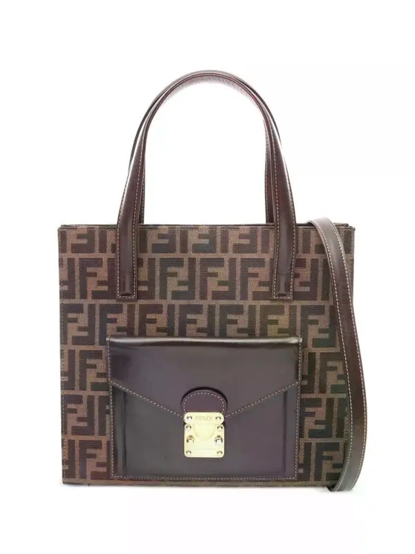 Fendi Zucca Tote Bag - Brown