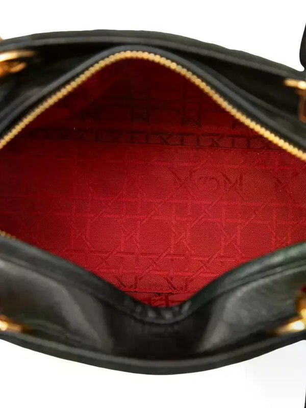 Dior 1997 Medium Suede Cannage Lady Satchel