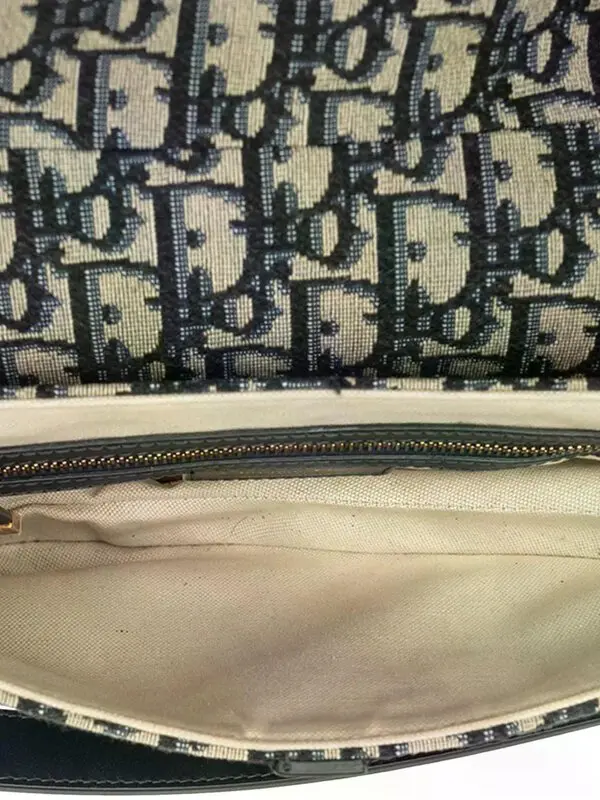 Dior Oblique Canvas Saddle Bag Shoulder Bag