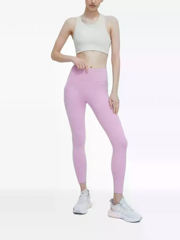 REEBOK Lux Logo-print Slip-pocket Leggings