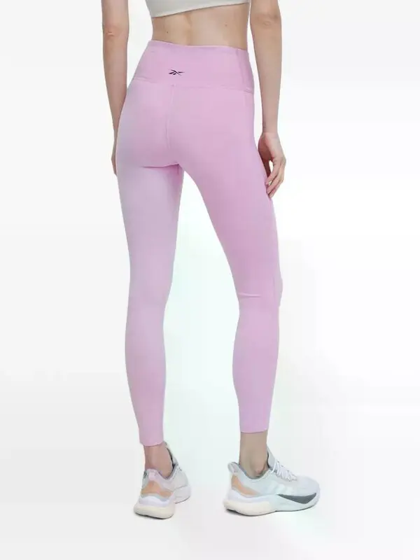 REEBOK Lux Logo-print Slip-pocket Leggings
