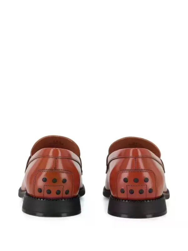 TOD'S Gommino Detail Leather Loafers