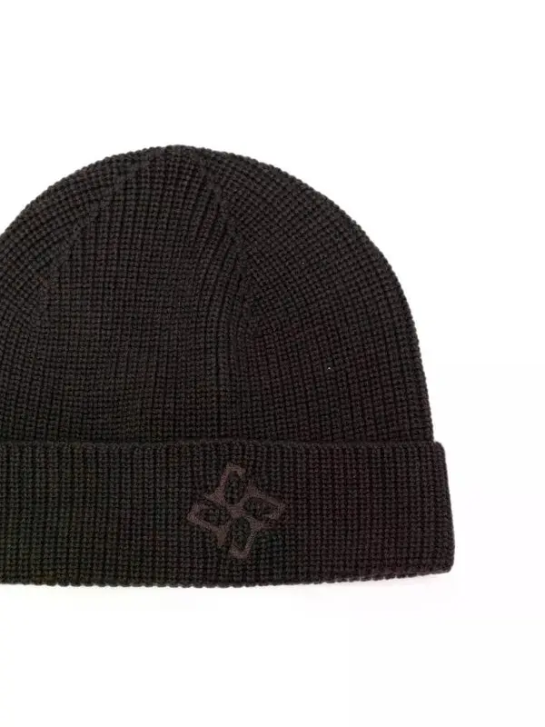 Tagliatore Grouse Logo-embroidered Ribbed-knit Beanie Hat