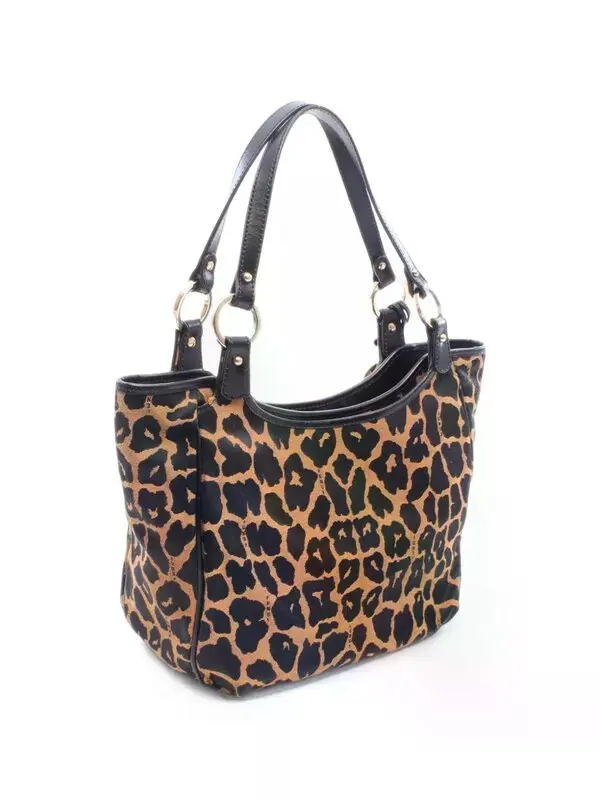 Fendi 2010s Leopard-print Shoulder Bag - Brown