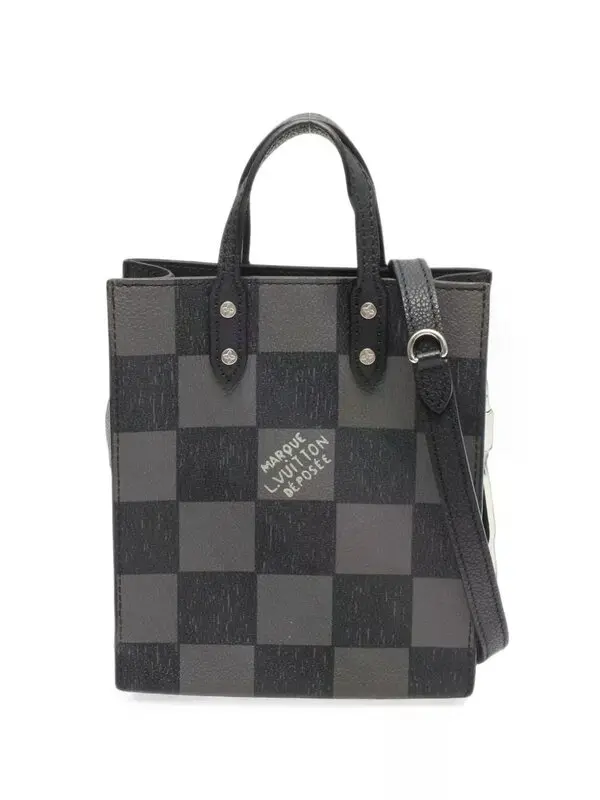 LOUIS VUITTON 2010s Xs Sac Plat Damier Two-way Handbag