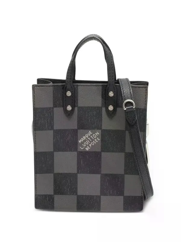 LOUIS VUITTON Xs Sac Plat Damier Two-way Handbag - Black