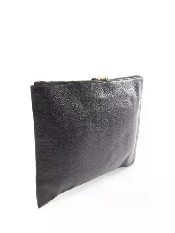 Balenciaga 2010s Metallic Edge Clutch Bag
