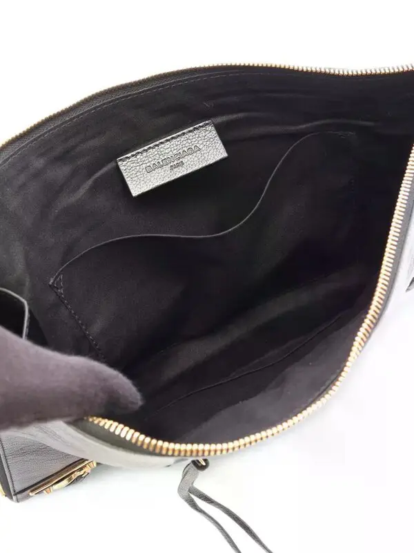 Balenciaga 2010s Metallic Edge Clutch Bag
