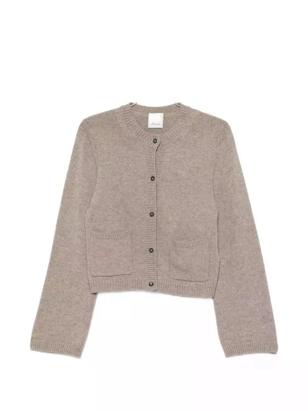 ALLUDE Button-up Patch-pocket Cardigan