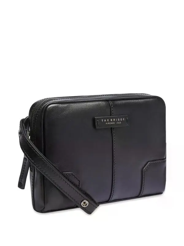 THE BRIDGE Vespucci Leather Zip-top Clutch Bag