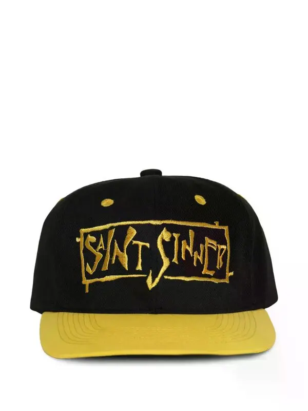 SAINT MXXXXXX Panelled Cap - Black