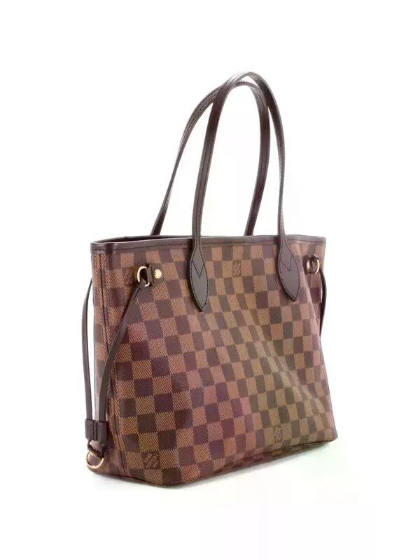 LOUIS VUITTON Neverfull Damier Pm Tote Bag - Brown