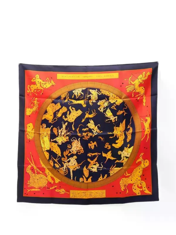 Hermès 2010s Hemispharium Coeli Boreale Scarf - Blue