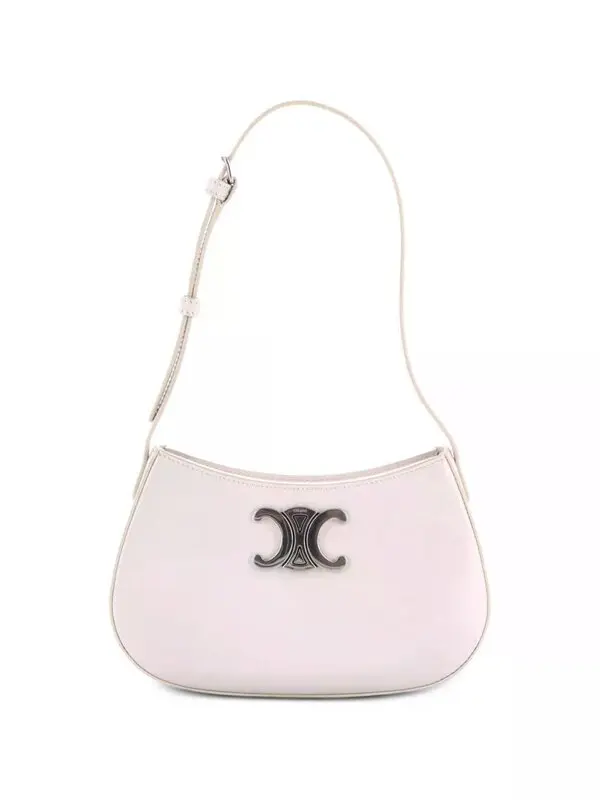 Celine Triomphe Tilly Shoulder Bag - White