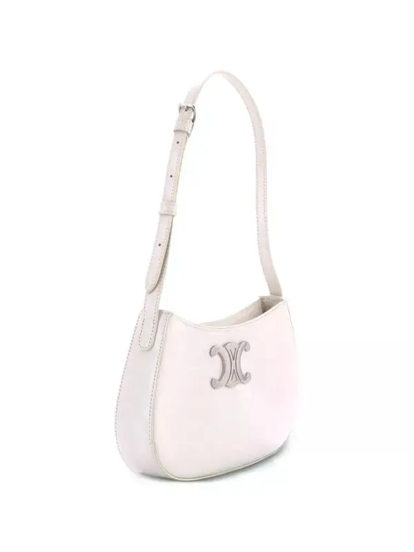 Celine Triomphe Tilly Shoulder Bag - White