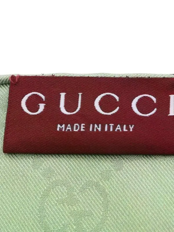 Gucci X Yuko Higuchi Gg-pattern Scarf - Green