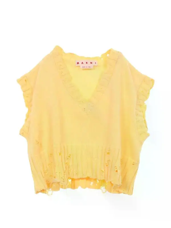 Marni 2010s Distressed Knit Vest