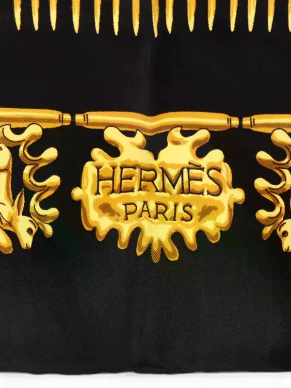 Hermès 2010s Les Cavaliers D'or Scarf