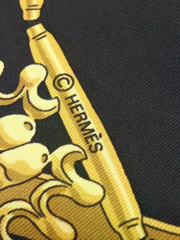 Hermès 2010s Les Cavaliers D'or Scarf