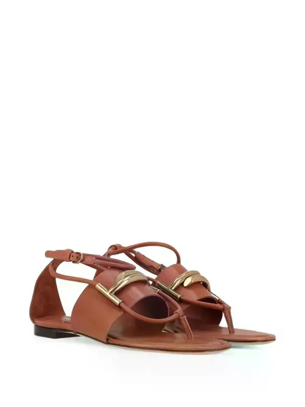 TOD'S T Timeless Leather Sandals