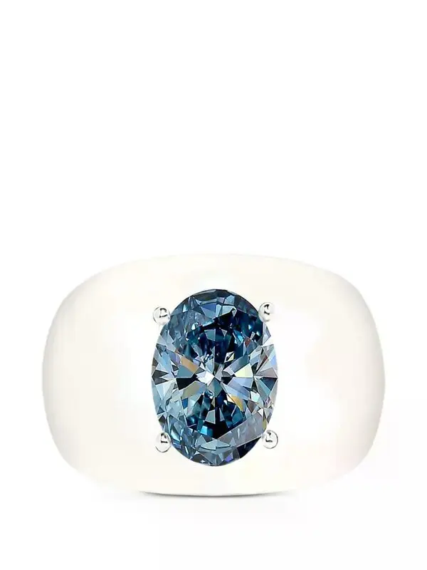 SOLO FOR DIAMONDS Oval-cut Diamond Ring - White