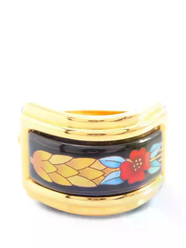 Hermès 2010s Cloisonné Enamel Earrings