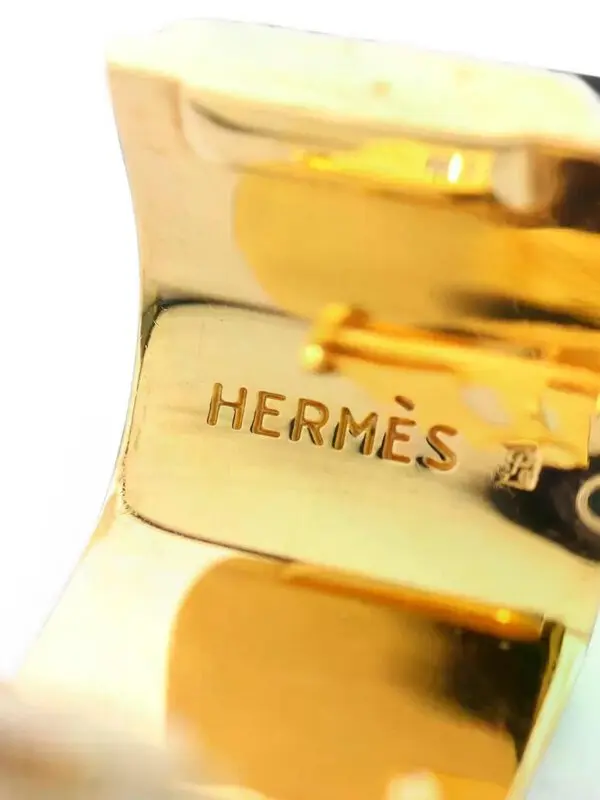 Hermès 2010s Cloisonné Enamel Earrings