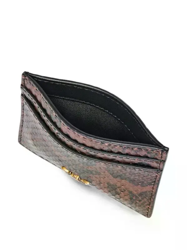 Pinko Love Birds Snakeskin-effect Card Holder