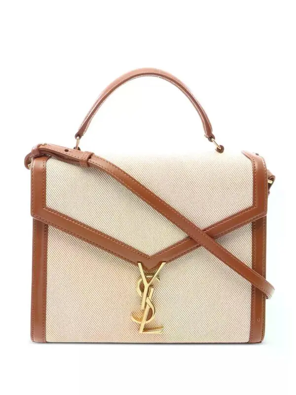 Saint Laurent Cassandra Crossbody Bag - Neutrals